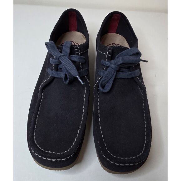 Clarks | Shoes | Clarks Men Wallabee Blue Suede Laceup Shoes Size 3 ...